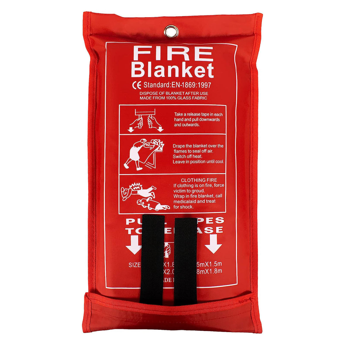 FLASLD Fire Blanket for Home and Kitchen, Fiberglass Fire Blankets Eme